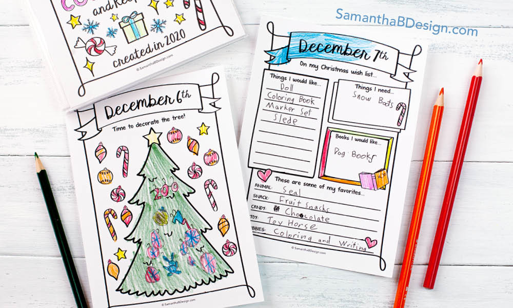 Christmas Advent Calendar Activity Book for Kids + FREE DOWNLOAD ...