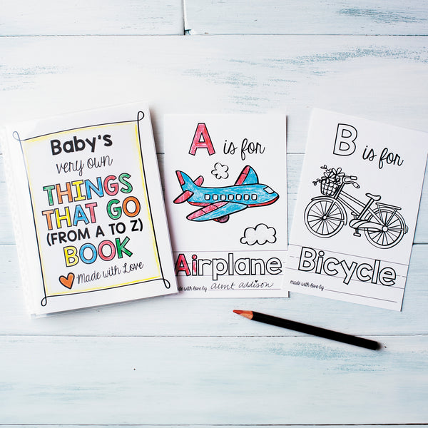 ABC Book Transportation Things that Go - Printable PDF Download ...